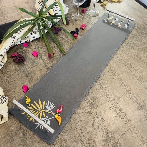Stone Platter (Rectangle Long, Design 1) – Welcome to JustFab