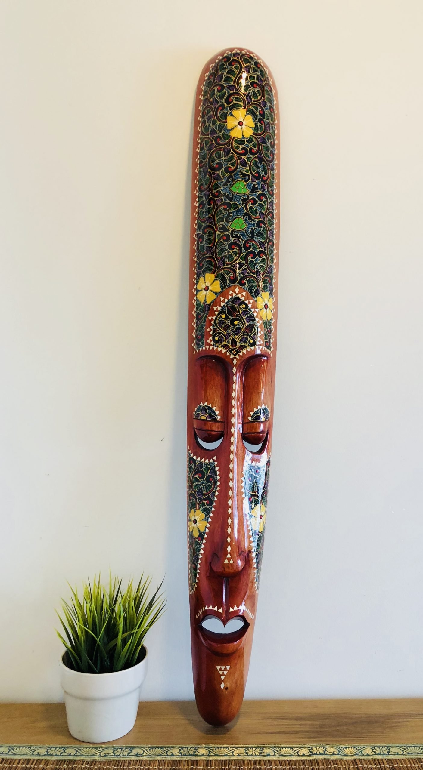 Tall Wooden Lacquered Mask (Red) – Welcome to JustFab